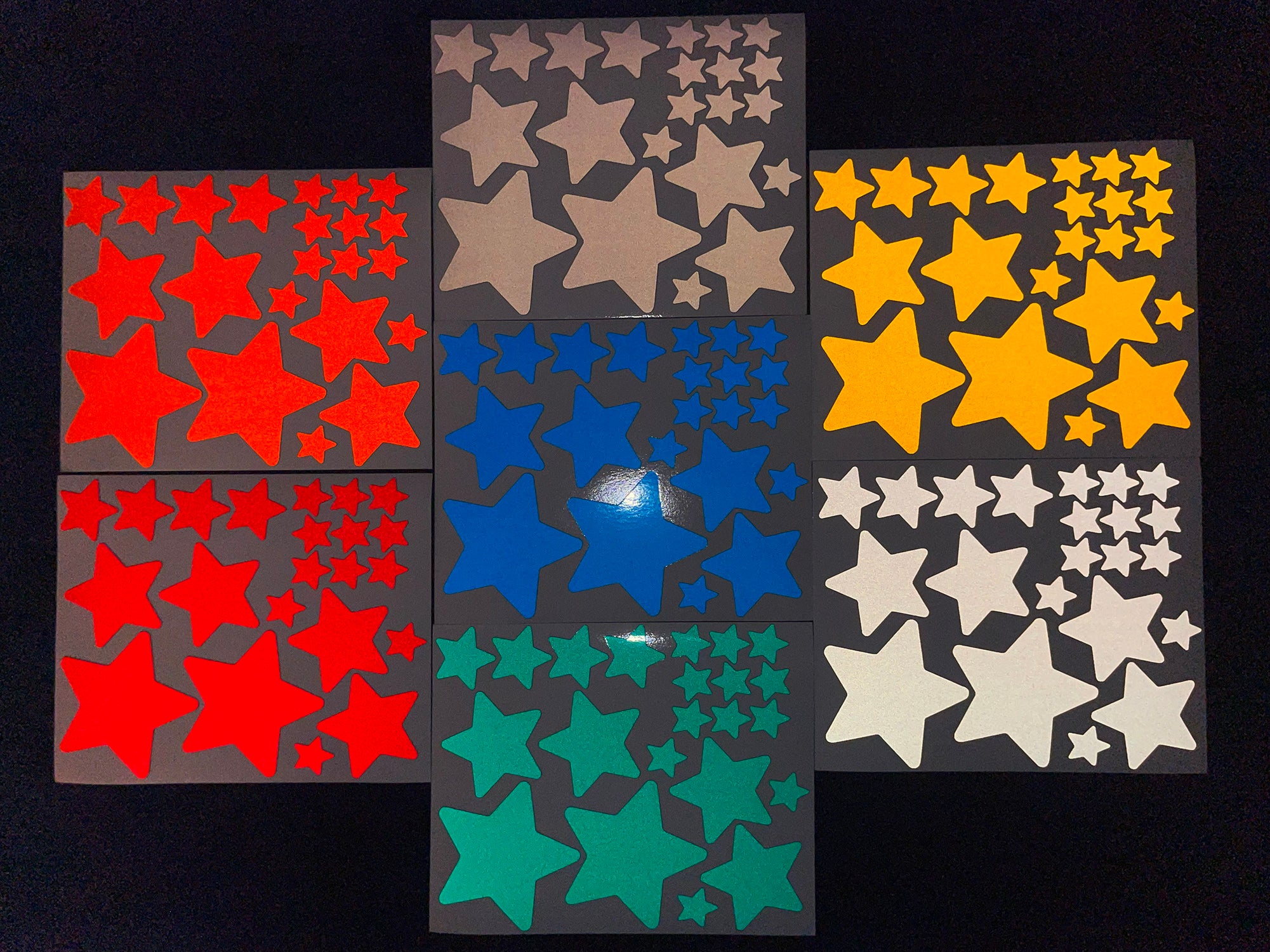 Valueviz Reflective Star (Assorted) Stickers – Veloviz Reflective Bike ...