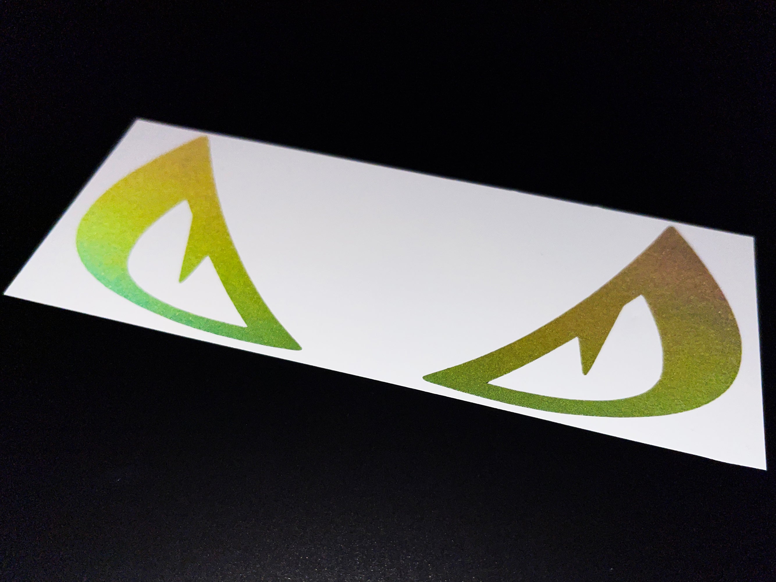 Reflective Rainbow Bright Evil Eyes Motorcycle Helmet Stickers Design ...