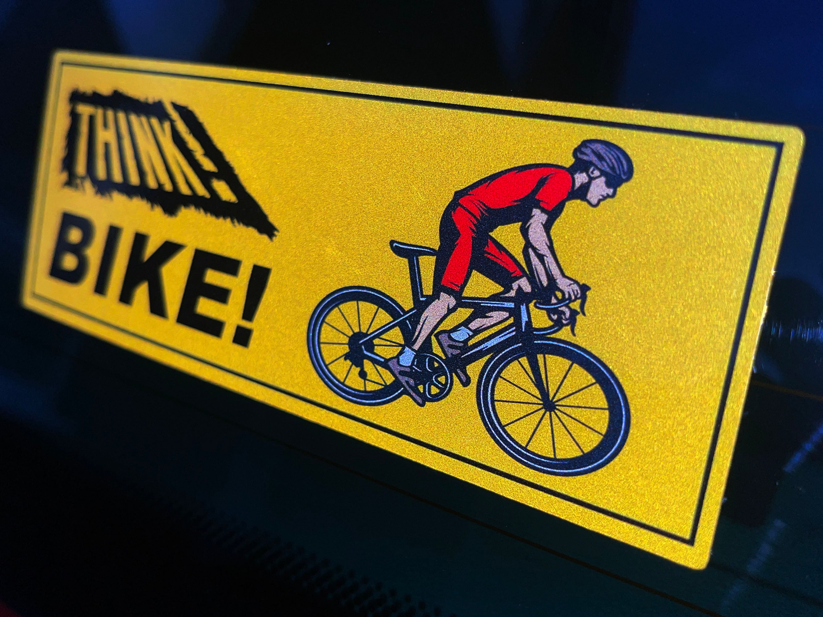 Think Bike CYCLIST Reflective Sticker – Veloviz Reflective Bike Accessories