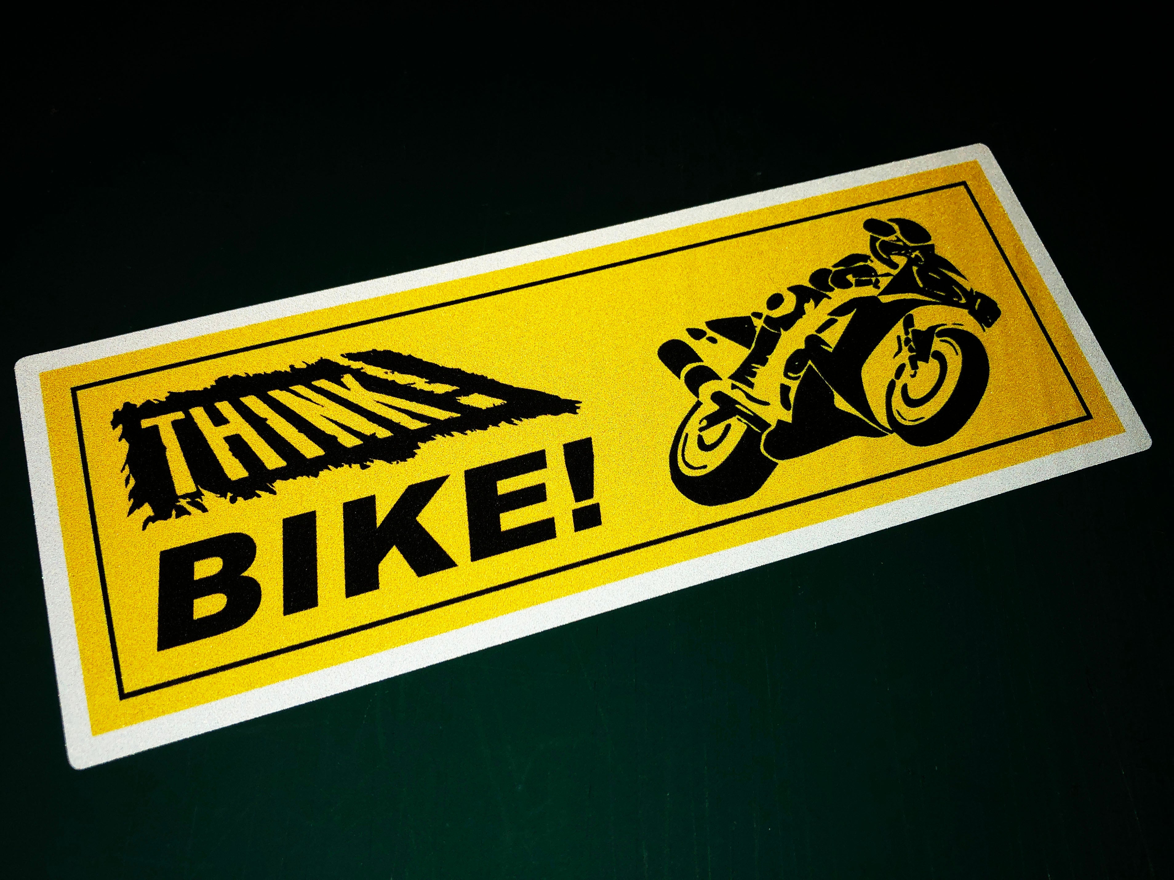 Think Bike OG Reflective Sticker – Veloviz Reflective Bike Accessories