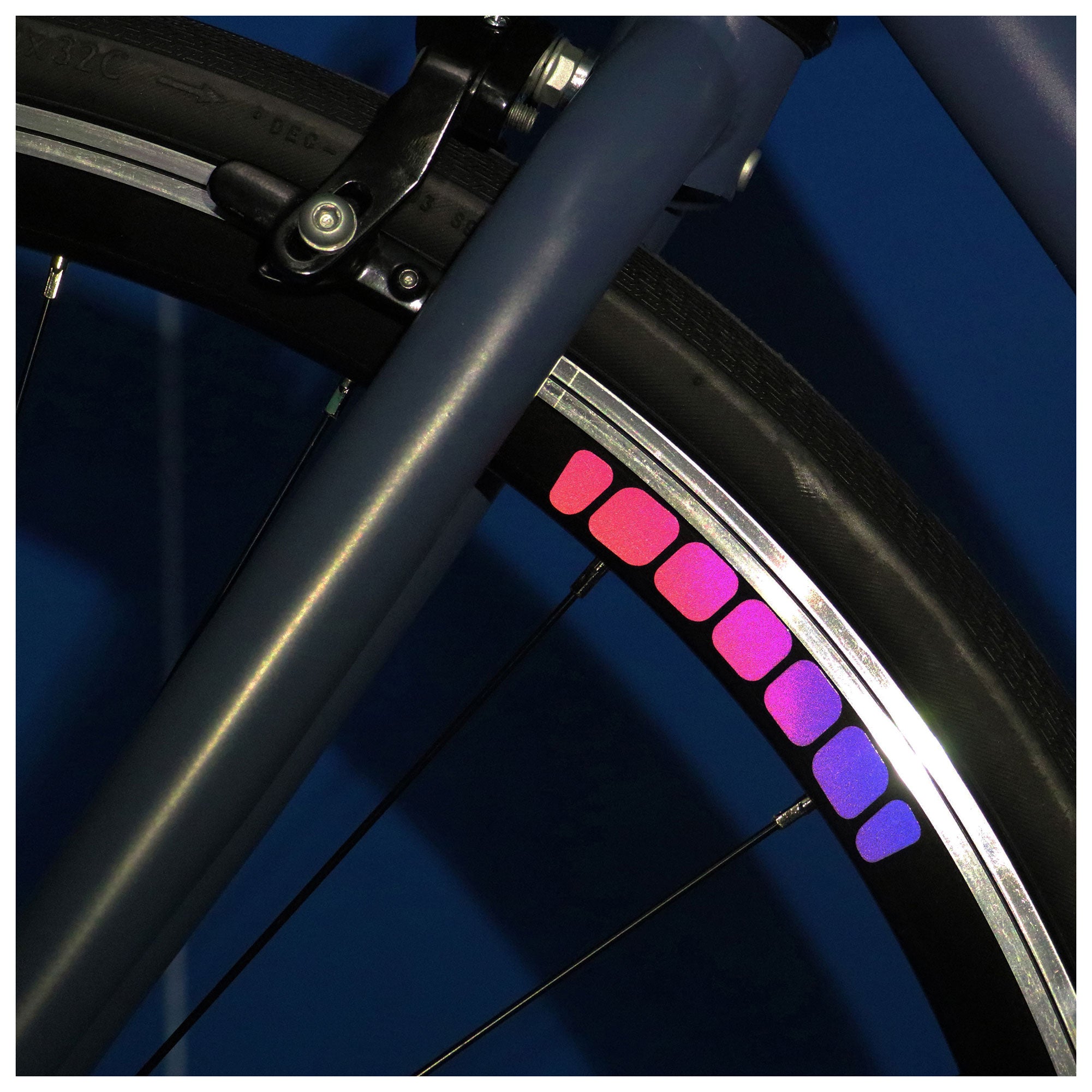 Reflective Wheel Rim Stickers - Blobs – Veloviz Reflective Bike Accessories