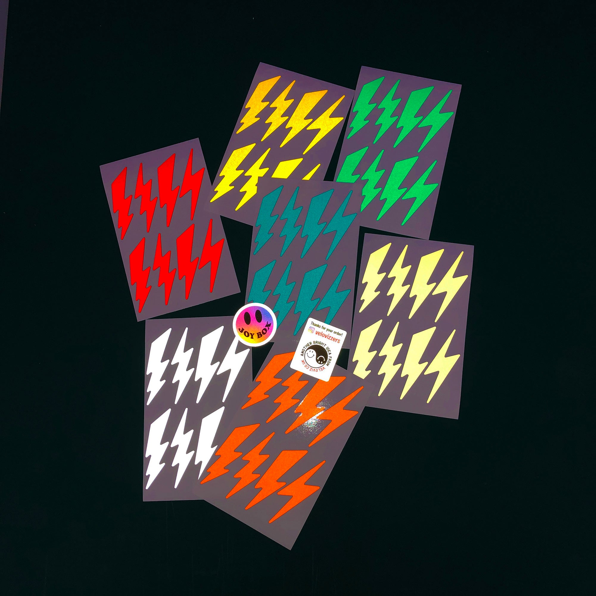 Valueviz Reflective Lightning Bolt (Large) Stickers – Veloviz ...